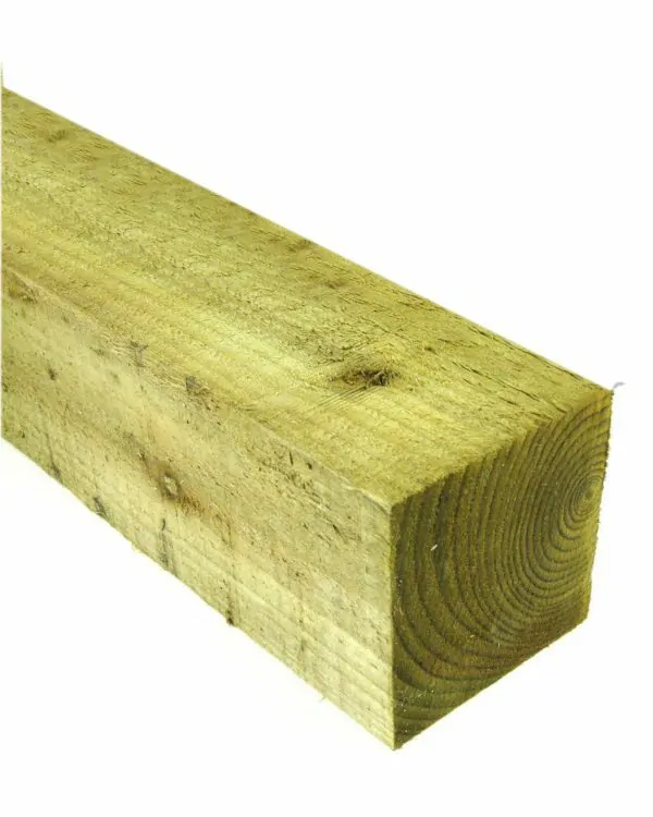 Treated sawn fence posts green | Excellence Hardwoods